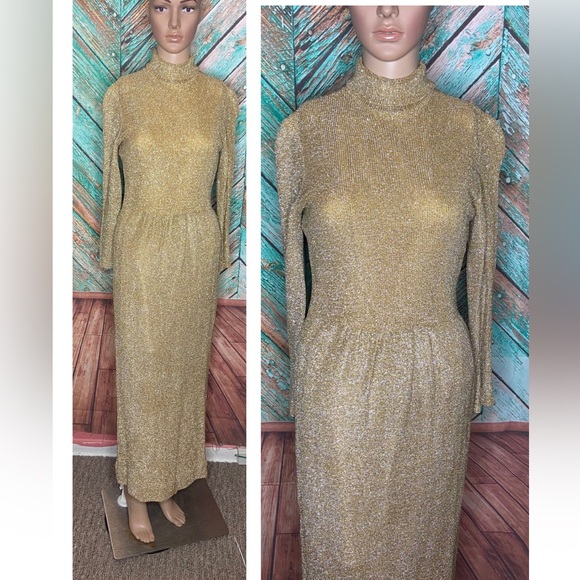 Victoria Royal Ltd | Dresses | Vintage Victoria Royal Ltd Metallic Knit ...